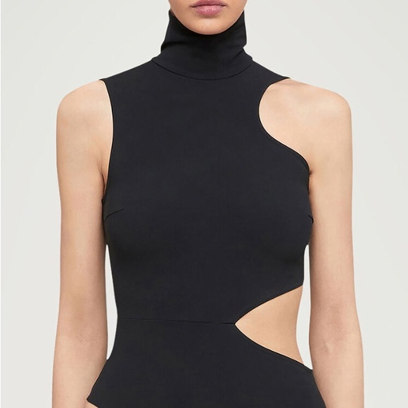 Wolford | Tops | Nwt Wolford High Neck Cutout Bodysuit Body In Black ...